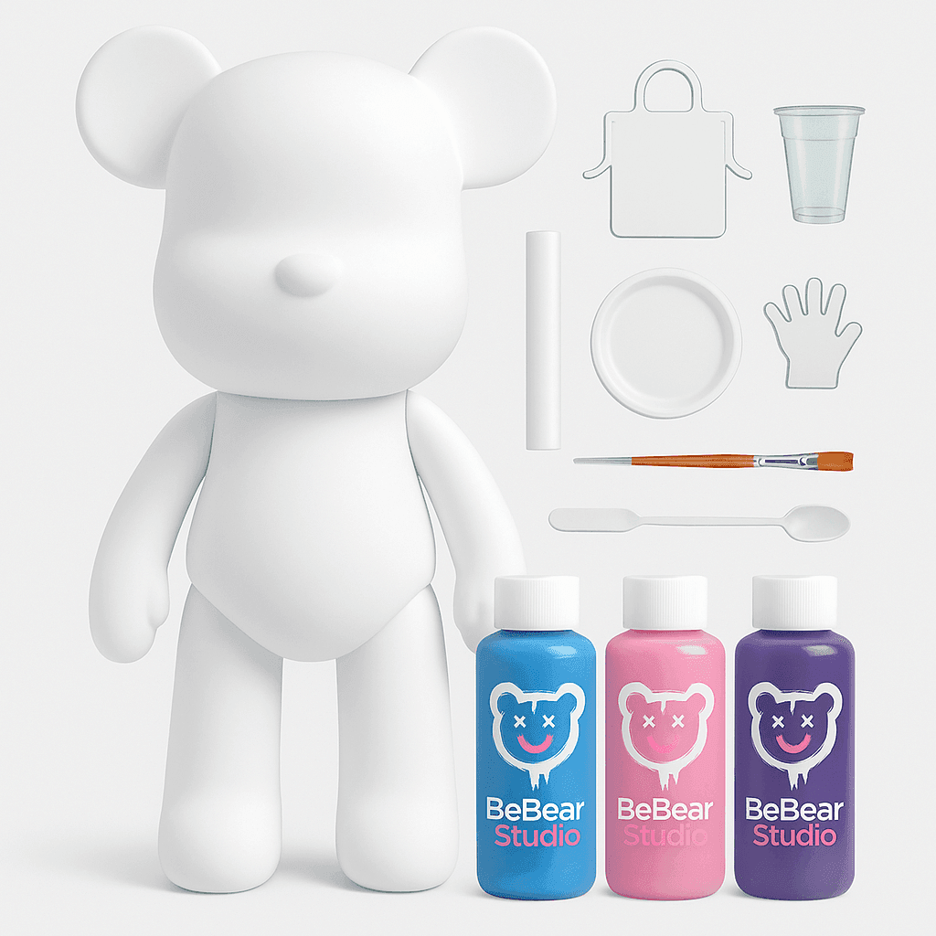 BeBear® Original BeBear DIY Kit – Paintable Art Bear for All Ages ...