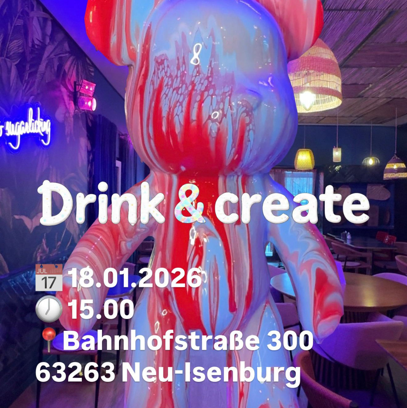 BeBear Drink & Create Ticket | 18 January – BeBear Studio®